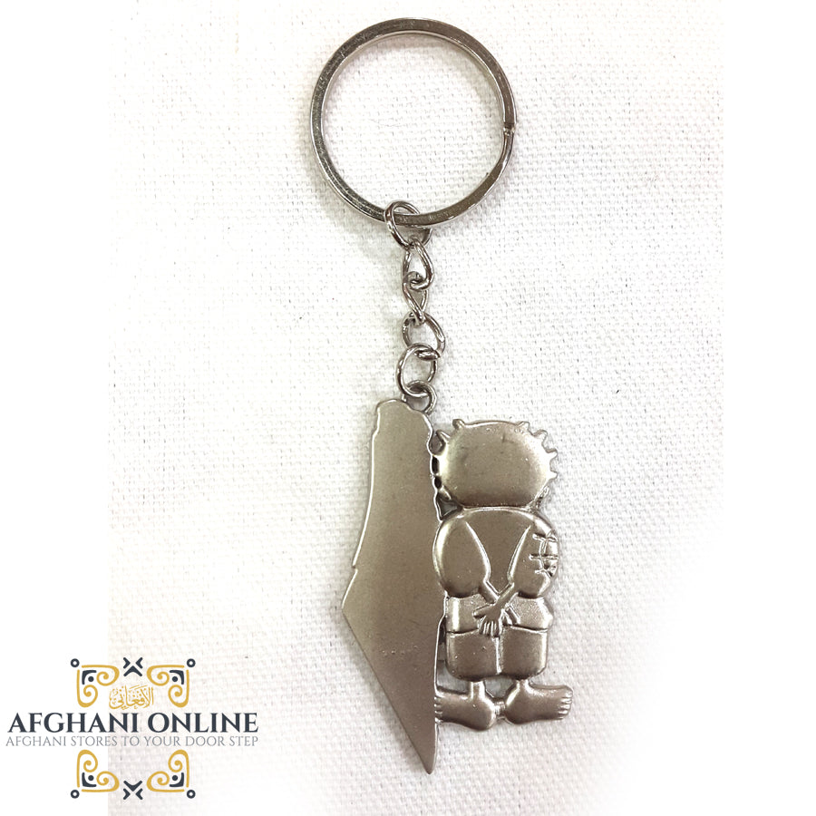 Palestine with Handala key chain shape 4 – afghanionline.com